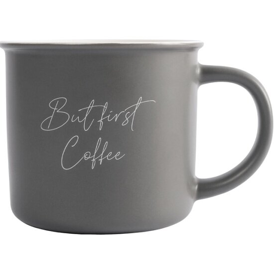 Кружка Anna Lafarg Retro 400 мл, керамика, серый (ANLAF-B10127-1)