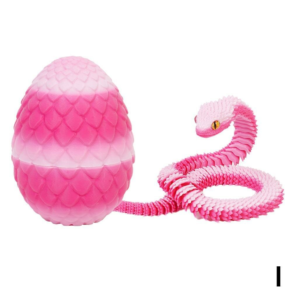 3D-печатная игрушка-орнамент в форме змеи, красочная и милая игрушка-змея