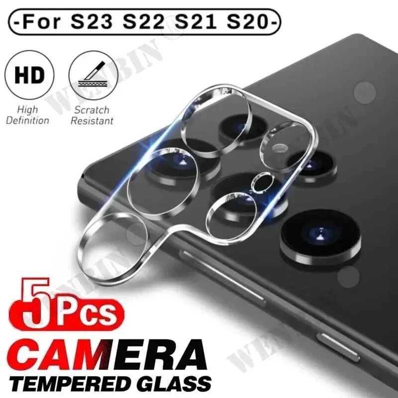 5 шт. 3D защитное стекло для камеры Samsung S26 S25 S24 S23 Ultra Plus S25 FE Samsung S25 Ultra