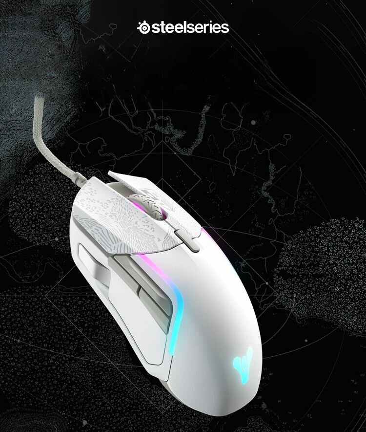 SteelSeries Игровая мышь проводная Мышь, предназначенная для совместной киберспортивной игры Destiny 2