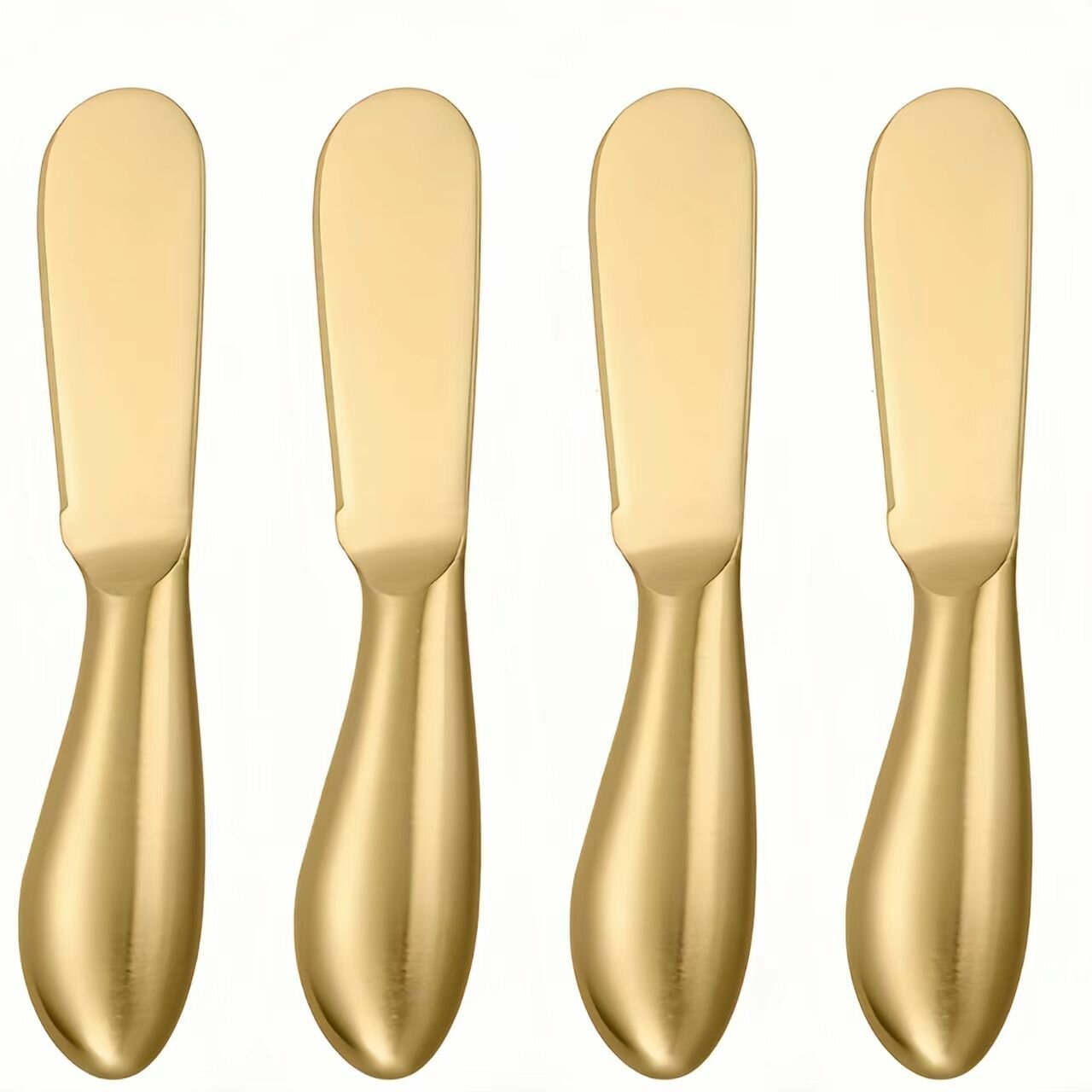 4 шт, Золотой нож для масла, Нержавеющая сталь Сырный нож, Набор ножей для масла, Ежедневный нож для сыра на кухне