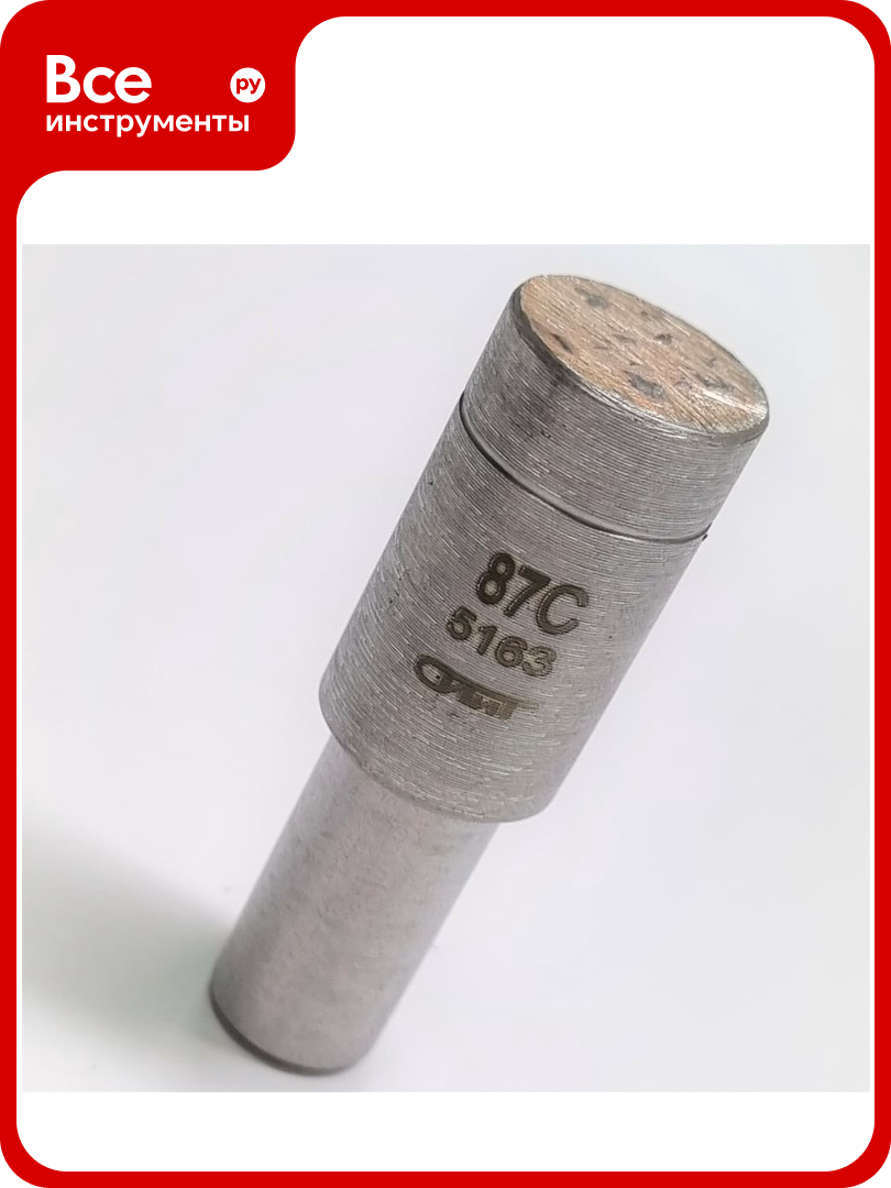 Алмазный карандаш 3908-0087С тип 02 исполнение С цилиндрический хвостовик для точных сверл промышленного назначения