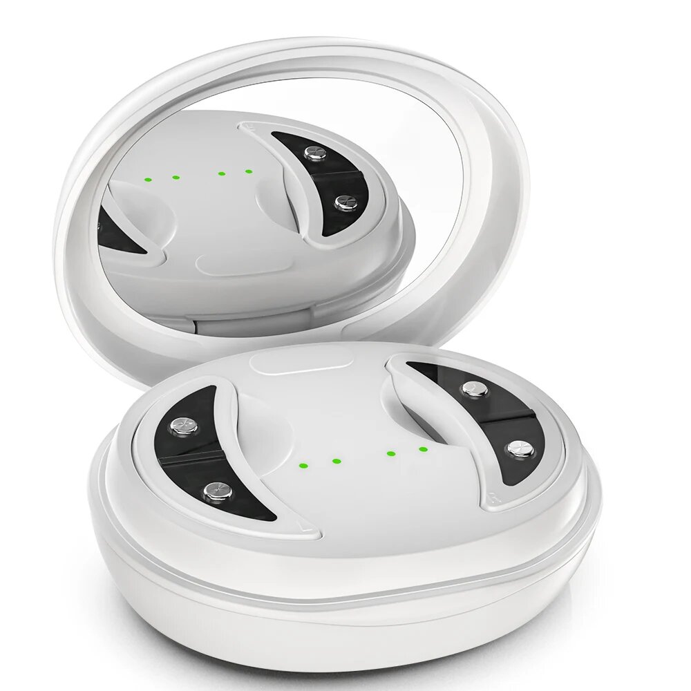 Микротоковое импульсное устройство для красоты глаз для женщин, домашнее использование, красный свет, нагрев, уменьшение темных кругов, мешки под глазами, тонкие линии, инструмент для ухода за глазами