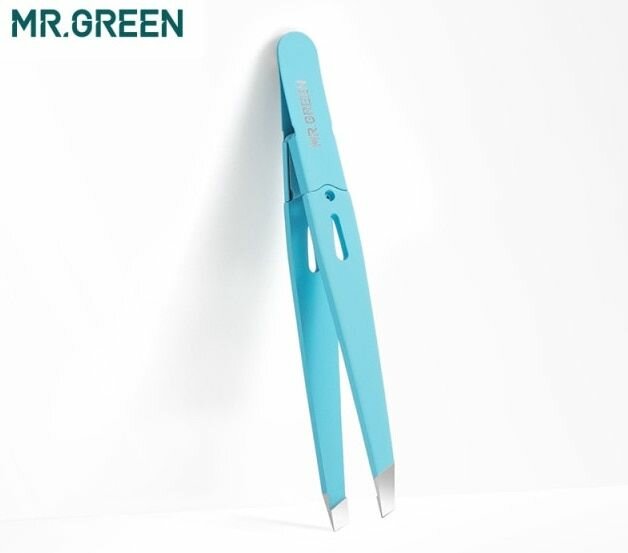 Пинцет для бровей MR.Green 2168 оранжевый, щипцы для ресниц