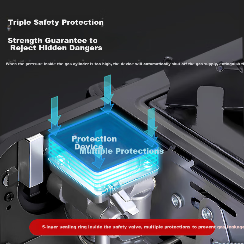 Jinyu outdoor cassette stove explosion-proof camping stove portable picnic hot pot stove windproof gas stove gas stove home