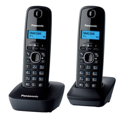 Телефон Panasonic KX-TG1612RUH темно-серый