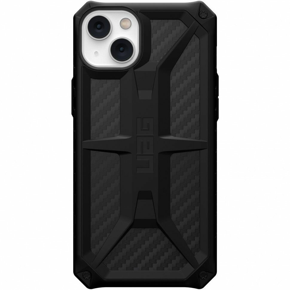 Чехол Uag Monarch для iPhone 14 Plus 6.7", цвет карбон (Carbon Fiber)