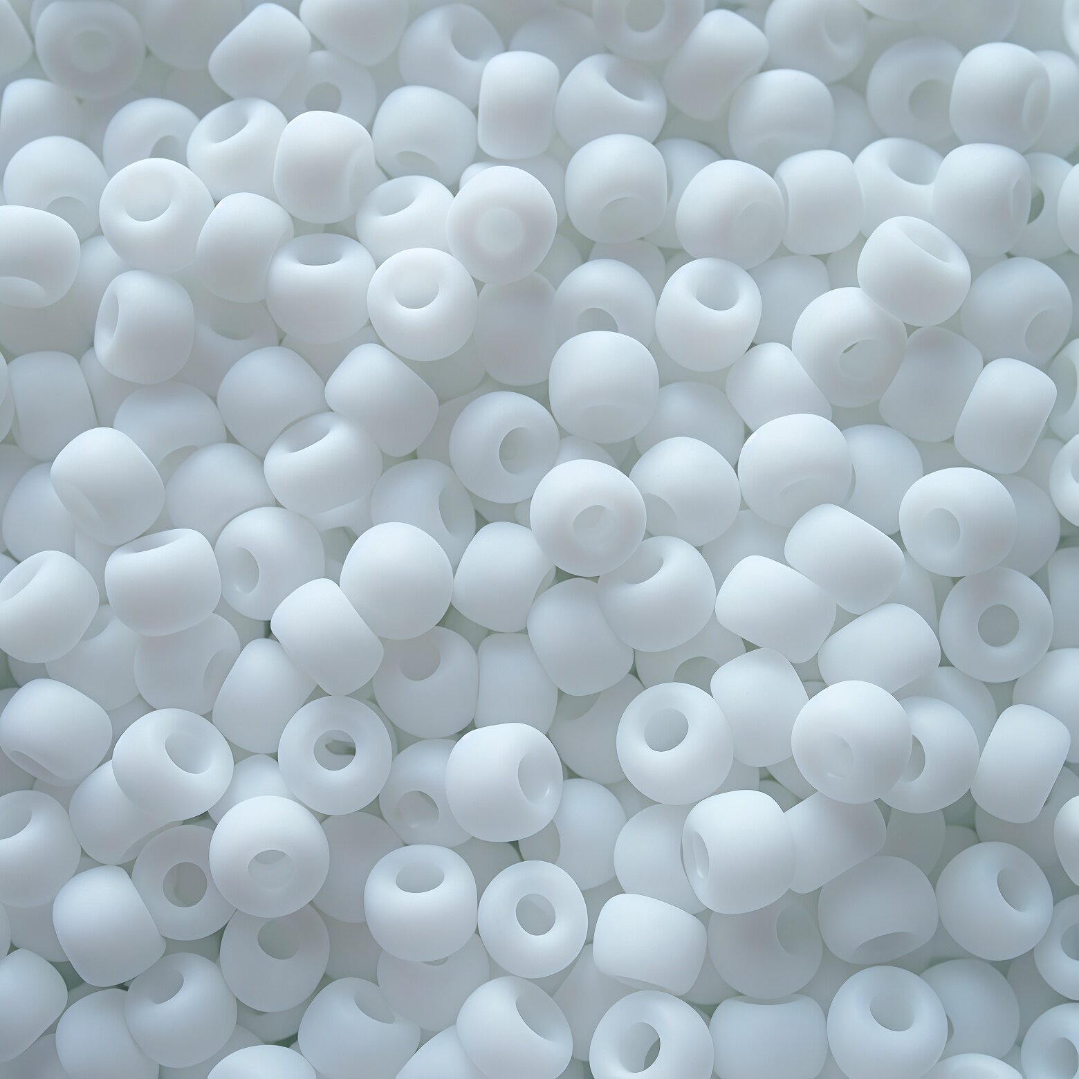 Бисер TOHO круглый, размер 11/0, цвет #41F (Непрозрачный матовый, белый), 10 грамм