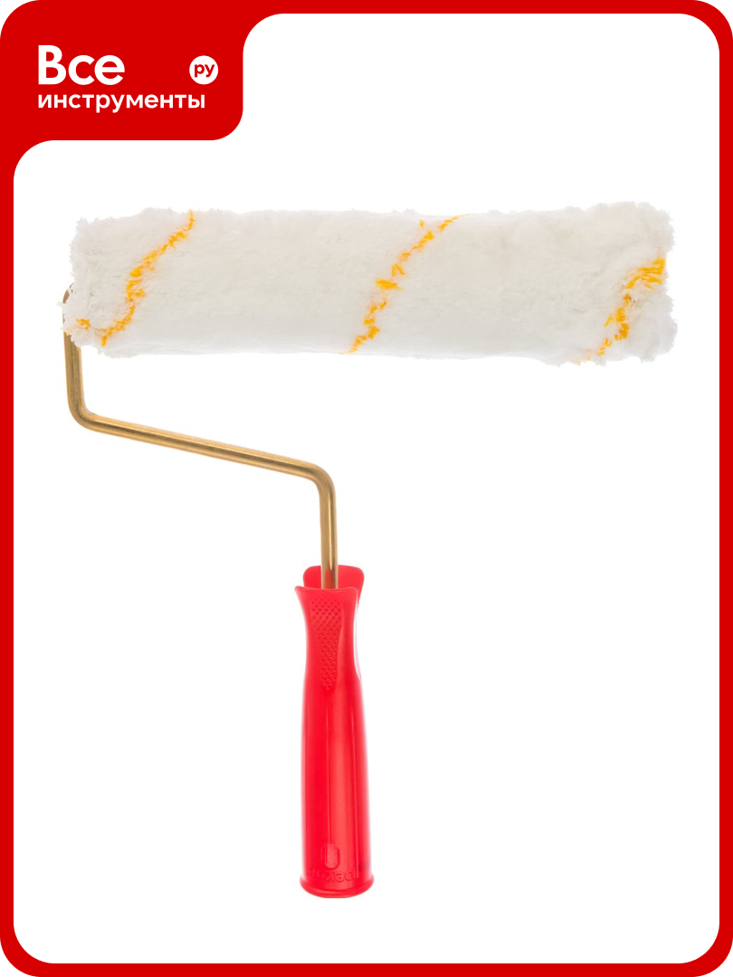 Валик DEKOR 250 мм сатиновый с полиамидной нитью EKSPORT 1081, Подходит для всех типов красок на водной основе