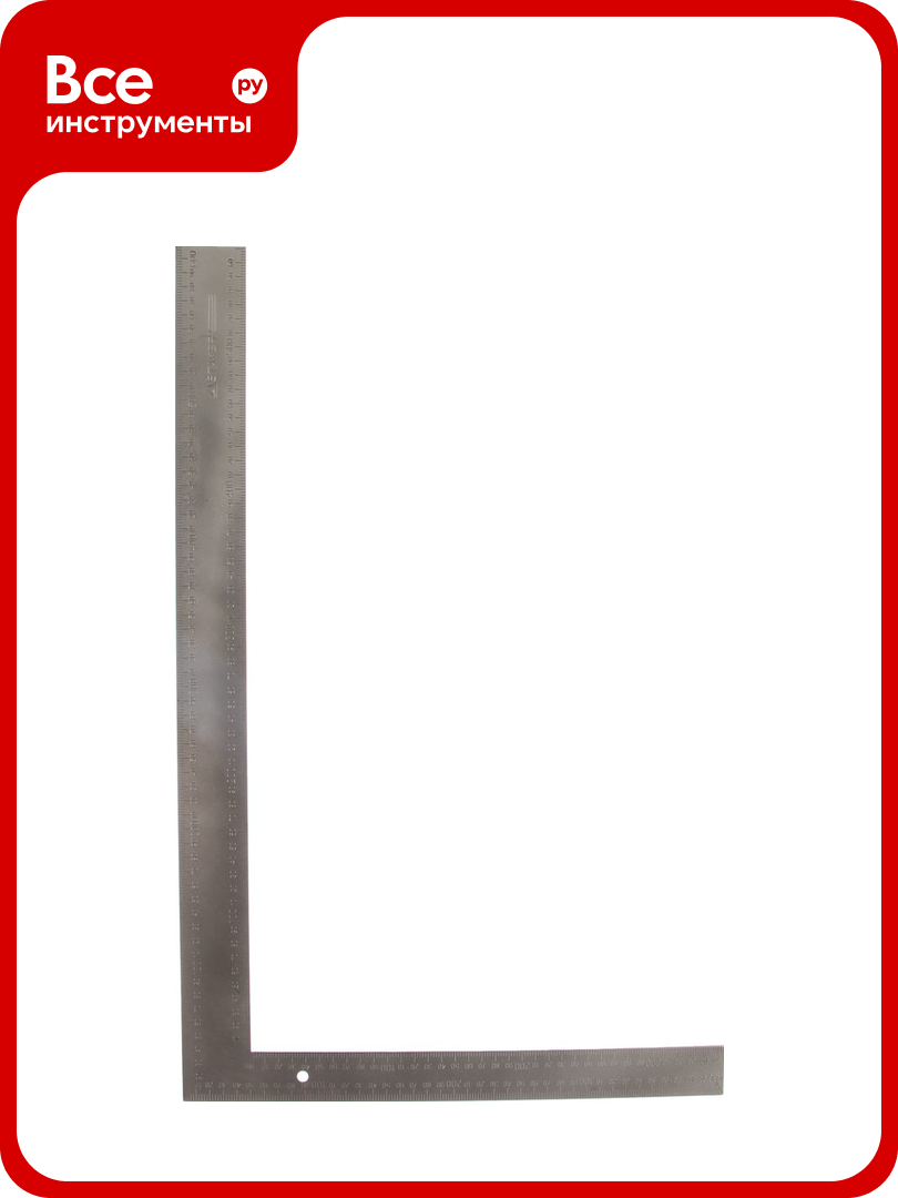 Столярный цельнометаллический угольник STAYER, 400х600мм 34342-60 прочной конструкции