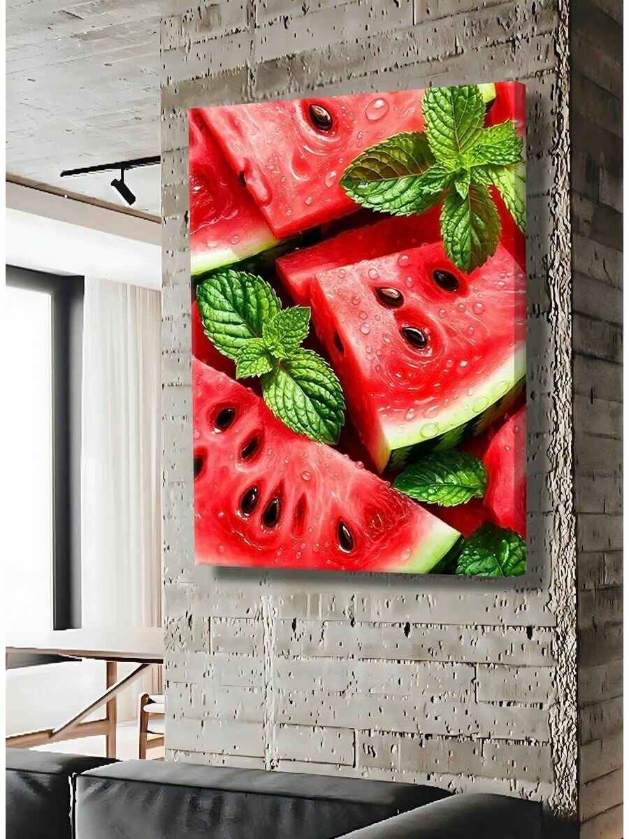 Картина Арбузное лето на стену 30х40см 1шт.
