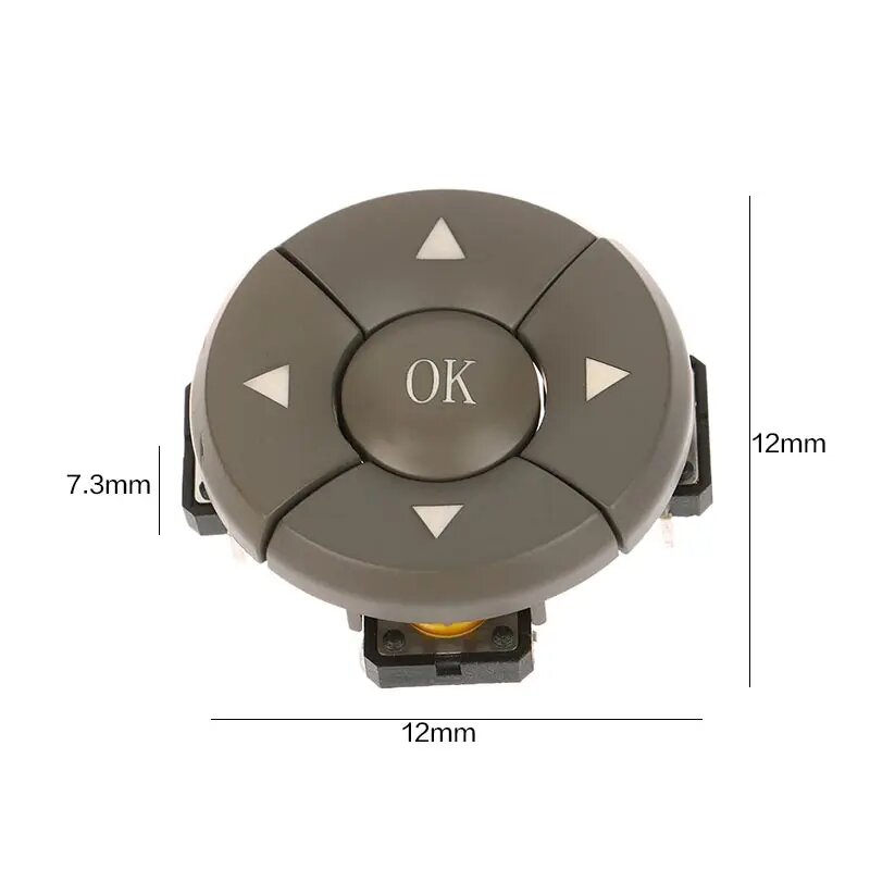 5-позиционный комбинированный переключатель направления B3F-4055 Dark gray symbol