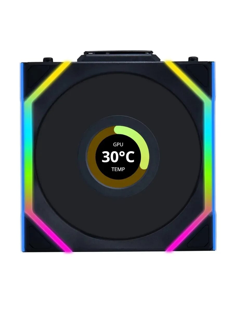 Вентилятор 120 мм UNI FAN SL Wireless LCD 120, ARGB, 1 шт.