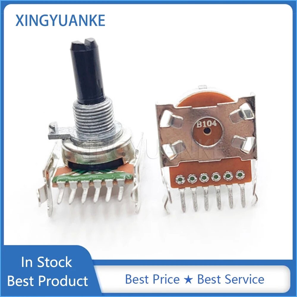 3 шт. Дуплексный потенциометр громкости B100K для аудиоусилителя B104 B50K