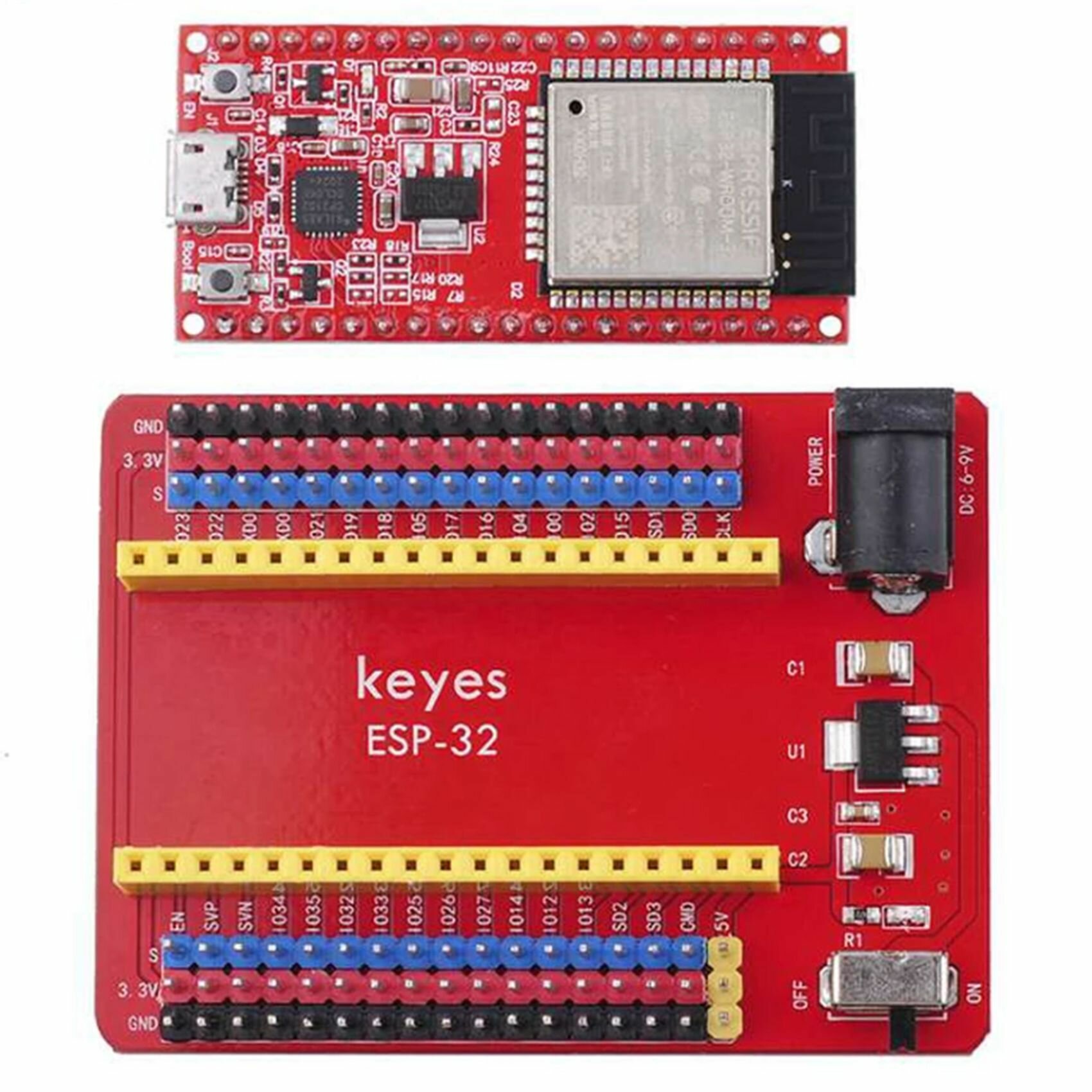 Модуль ESP-WROOM-32 + Плата расширения ESP32-IO MyPads для Raspberry