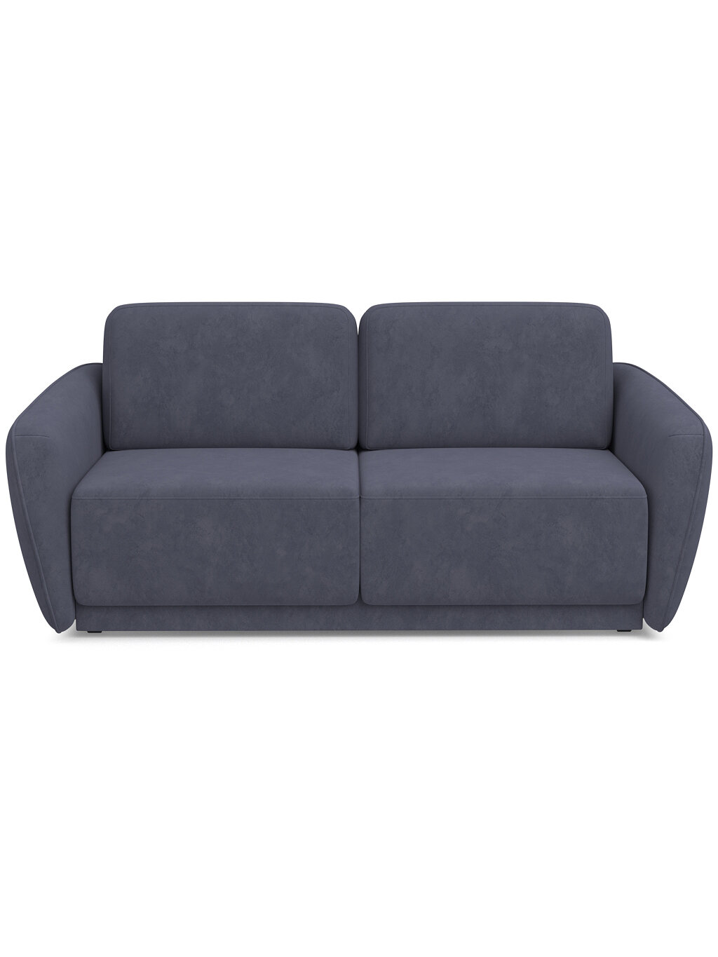 Диван-кровать раскладной PUSHE Тео Smart 160, велюр, глубокий серый Formula 998