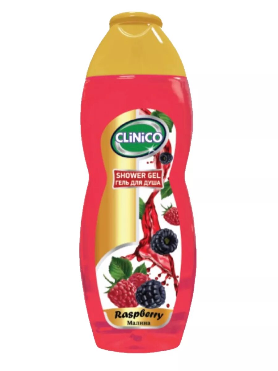 Гель для душа Clinico "Малина", увлажняющий, подходит для всех типов кожи, 400 мл