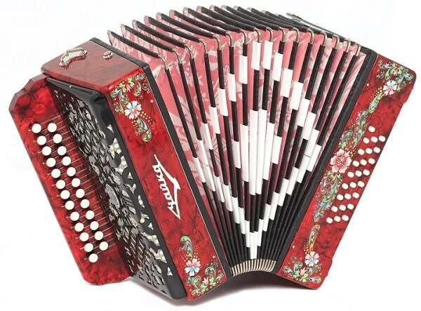 Шуйская Гармонь S6XL-A-RED Гармонь "Чайка 204" 25х25-II, красная