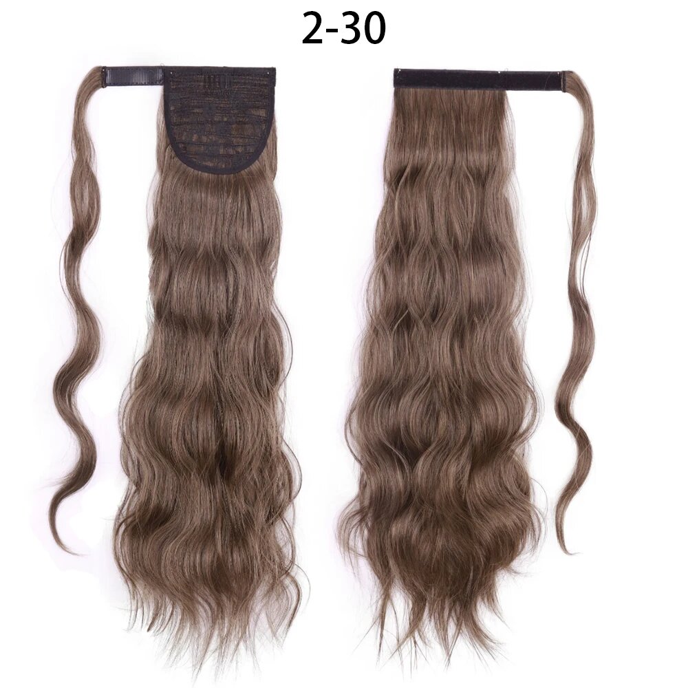 XINRAN синтетический длинный голливудский хвост с волнистыми волосами, наращивание хвоста, заколка для наращивания волос для женщин, черный, светлый, красный