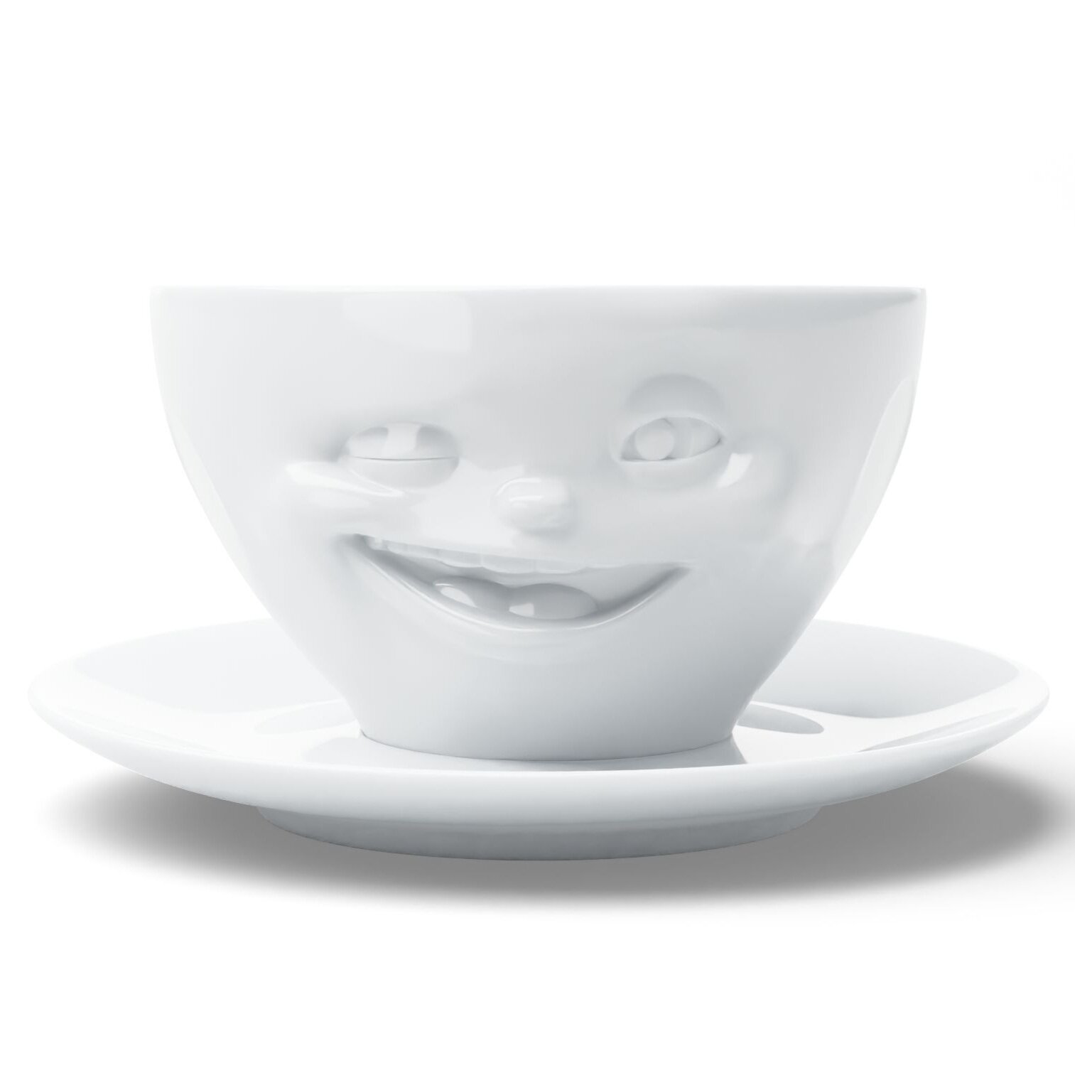 Чашка с блюдцем Tassen Coffee Cup Winking white 01.48.01