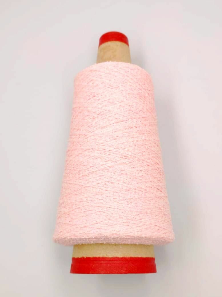 Пряжа Хлопок-букле (100% хлопок, 7.5м/1г) 022 бледно-розовый (200г, 1500м) С8Е