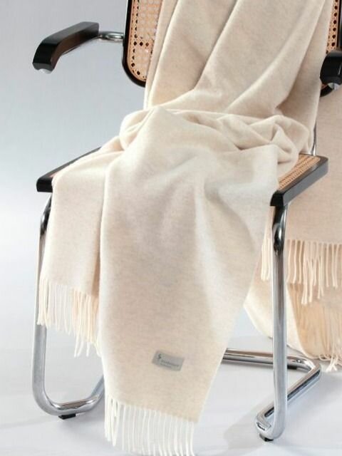 Плед Biederlack "Simply Elegant Marmor-Stone", шерсть, кашемир, 150х200 см