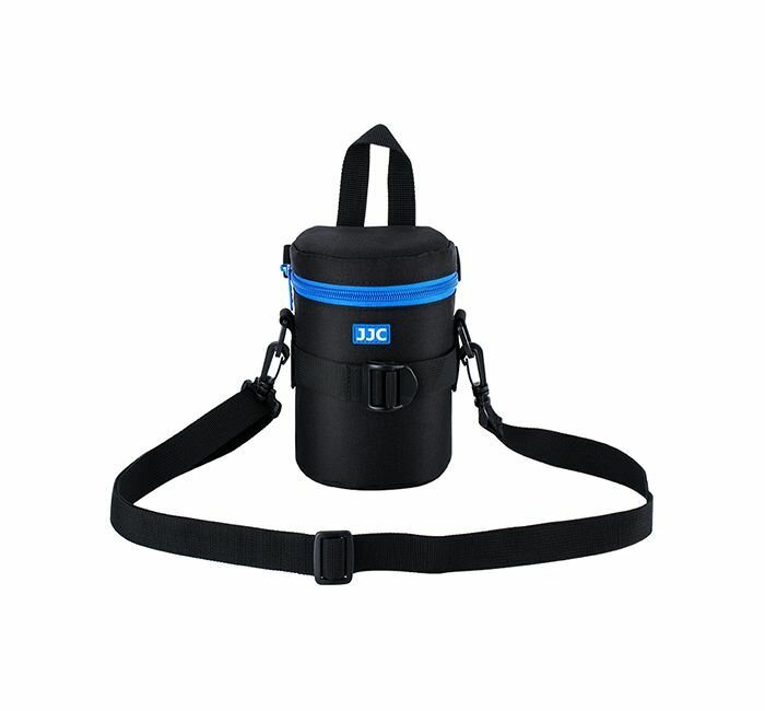 JJC DLP-2II водонепроницаемый чехол объектива с плечевым ремнем для Canon ef 35mm 16-35мм Nikon 18-200мм Sony e 55-210мм Fujifilm xf 56мм f/1.2 55-200мм объектив (до 80 x 135 мм)