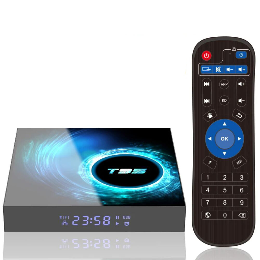 Телевизионная приставка Android 10 HD 6K Bluetooth 5.0 с поддержкой мультимедиа в различных видеоформатах 5G