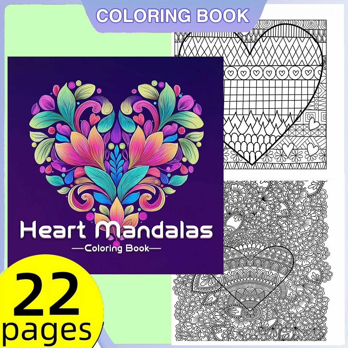 Книга для раскрашивания арт-раскраска для детей и взрослых Творчество, вдохновение и отдых