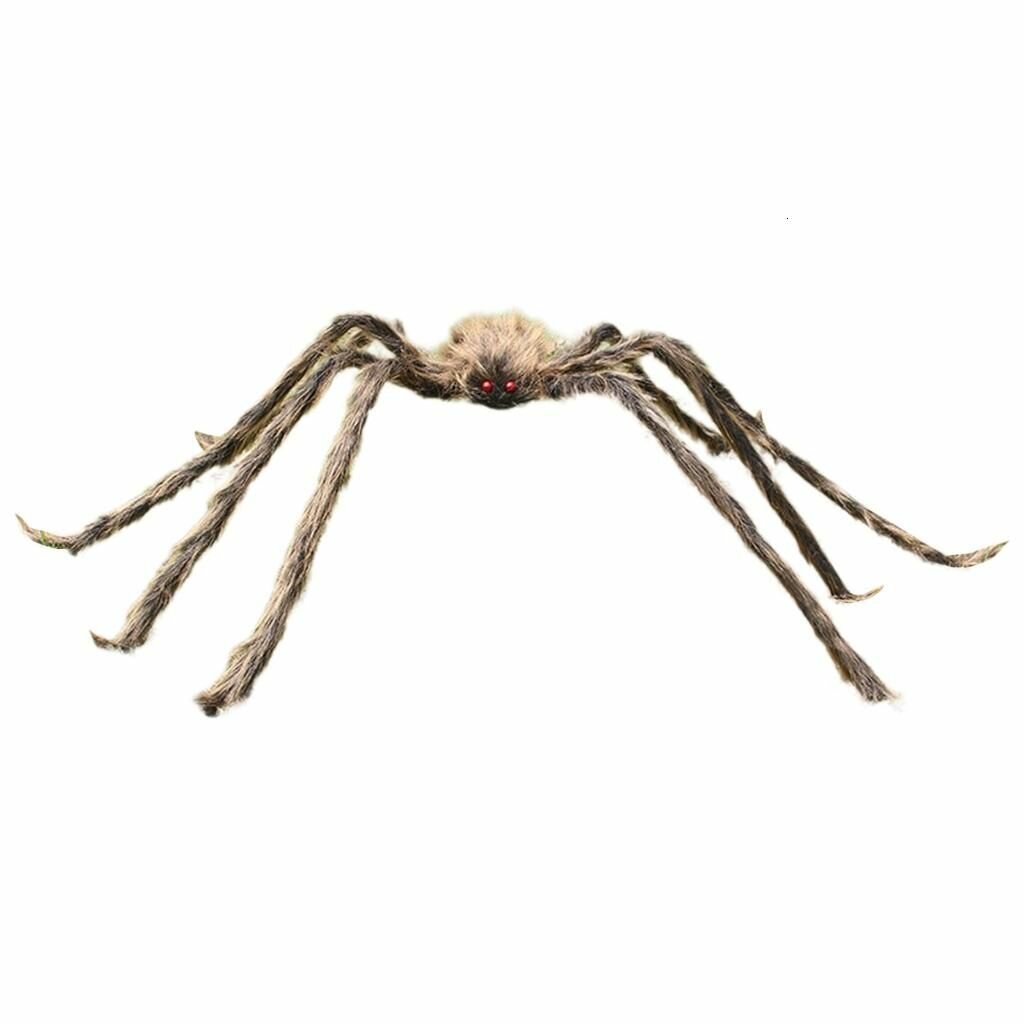 Реквизит для украшения паука на Хэллоуин-коричневый