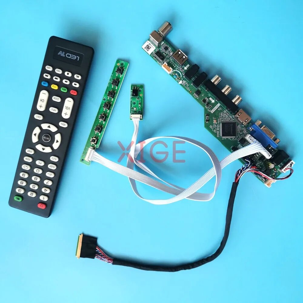 Для LTN156AT05-001/301/802/H01 USB + AV + VGA + HDMI LVDS 40Pin 1366x768 ТВ аналоговый ноутбук матрица 15,6 "контроллер плата драйвера DIY Kit