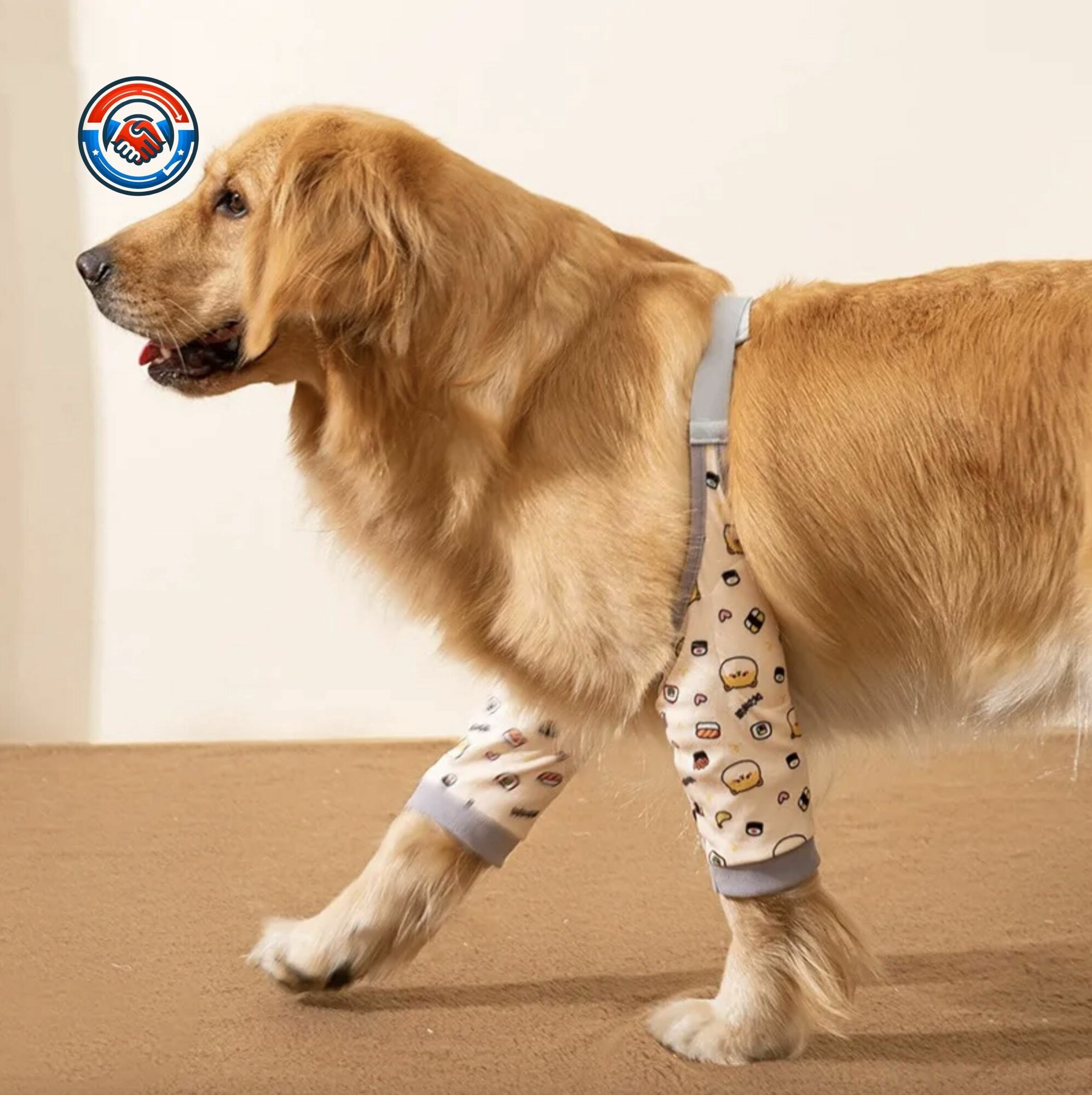 Защитная одежда для собак на локтевые суставы, браслет-наколенник для активных прогулок и безопасности питомца, удобный аксессуар для длинношерстных и короткошерстных пород