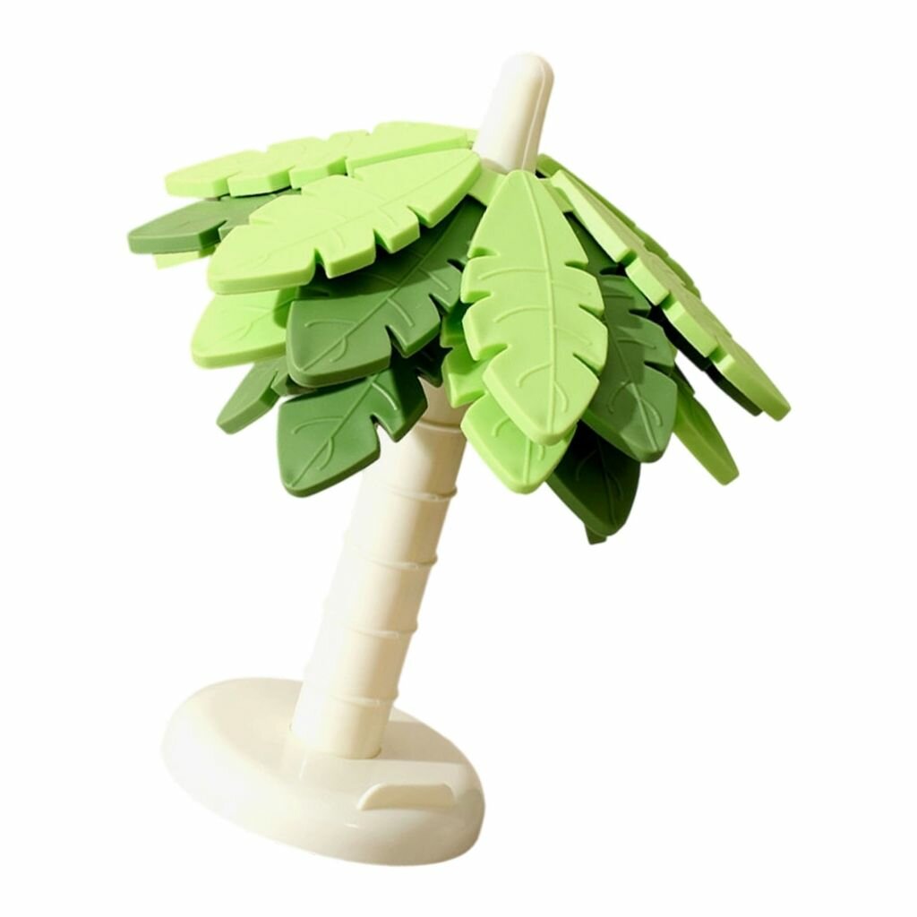 Набор ковриков для стола в стиле кокосового дерева, термостойкие поверхности, подставка для дома и улицы, необходимый аксессуар для кухни, Светло-зеленый