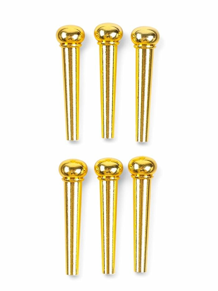 Набор фиксаторов струн Music life, 6 штук, медный