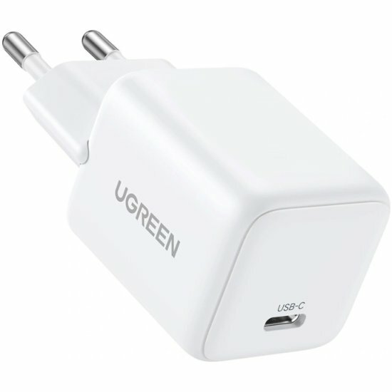 Сетевое зарядное устройство Ugreen X512 Mini 20Вт, USB-C, быстрая зарядка GaN, белый(55554)
