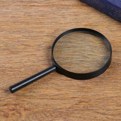 Лупа классическая 4х Мастер К, d=9 см, чёрная