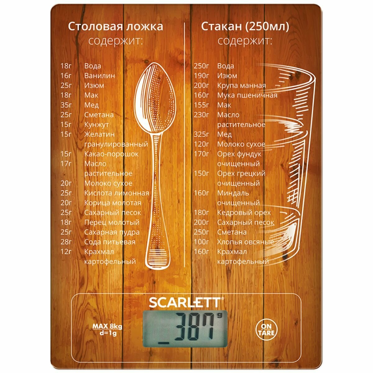 Кухонные весы Scarlett SC-KS57P19, рисунок (SC-KS57P19)