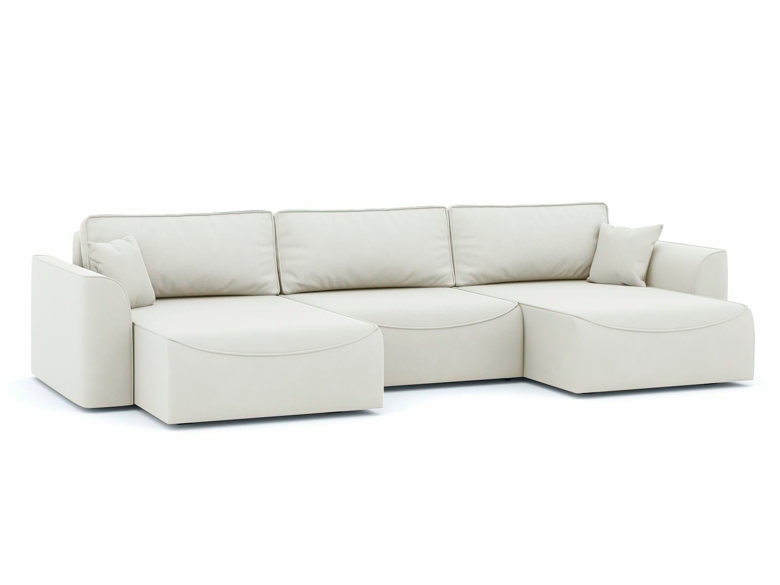 П-образный диван Рафаэль, НПБ, велюр Зара Крим 02