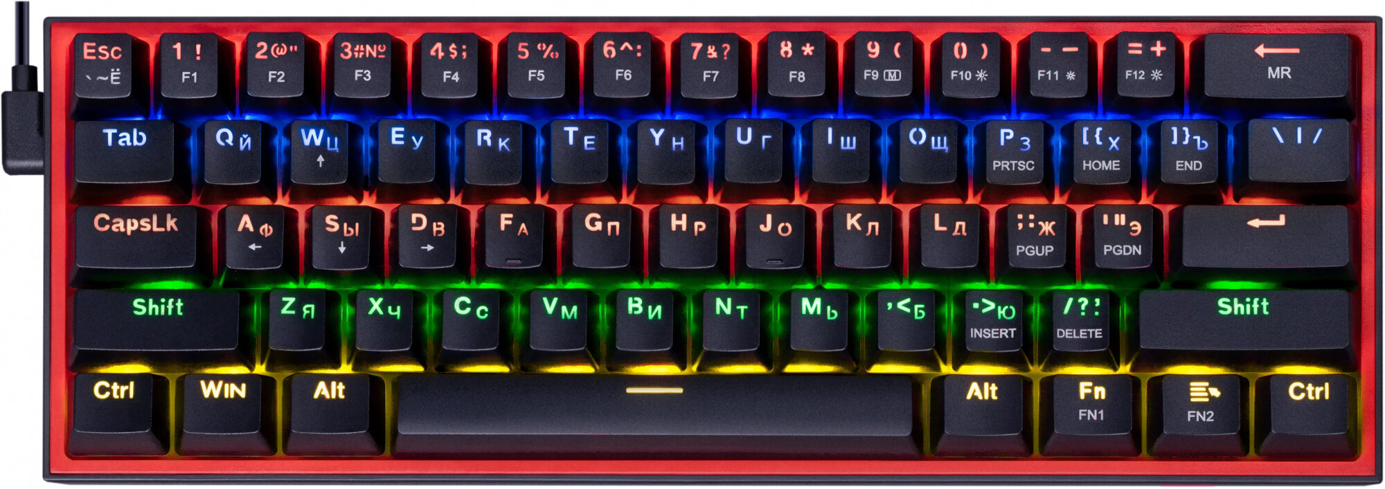 Клавиатура игровая (70671) Fizz RU черный