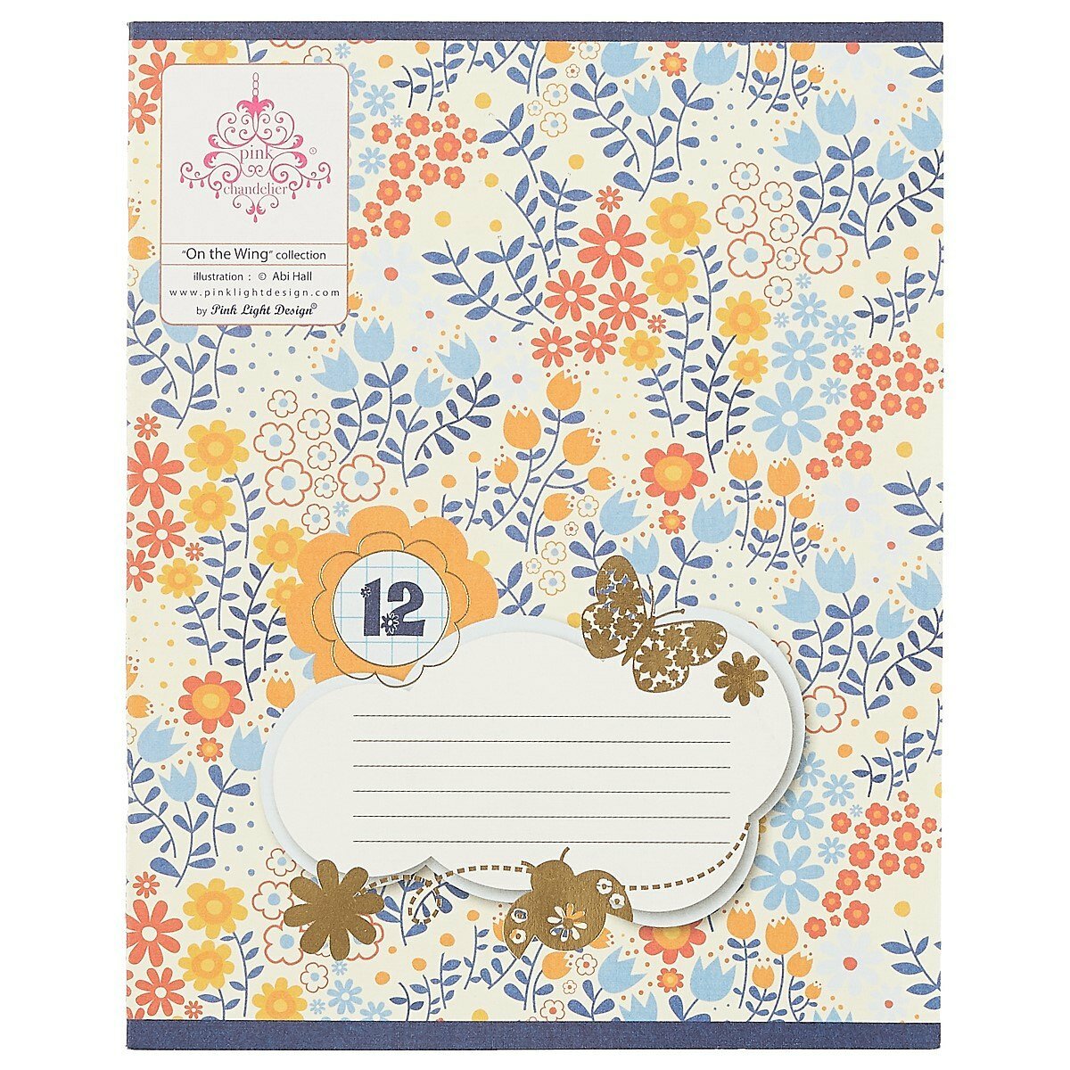 Тетрадь в клетку Academy Style, Mary Beth, 12 листов, в ассортименте