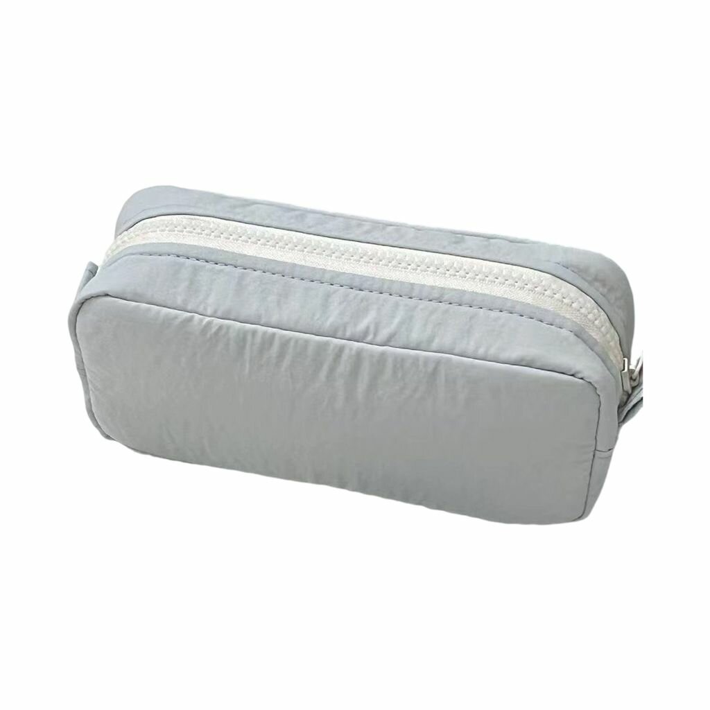 Квадратный пенал для хранения однотонный для школы и офиса, Синий