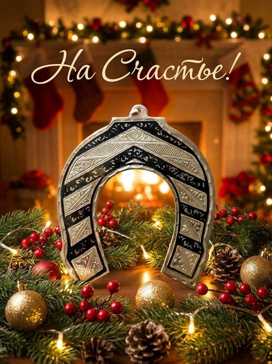 Подкова из серебра 875 пробы. П800