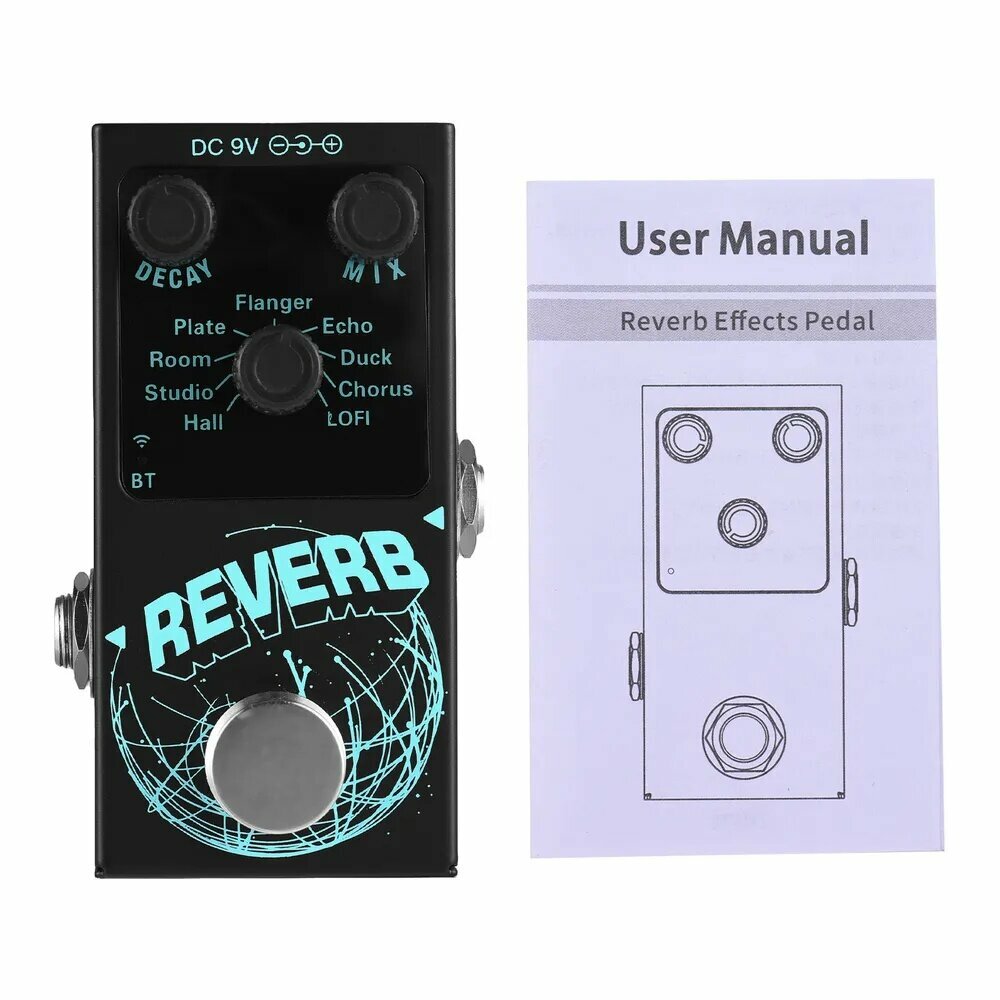 Reverb электрогитарный эффект-процессор, цифровой ревербератор, эффект-педаль с педалью управления