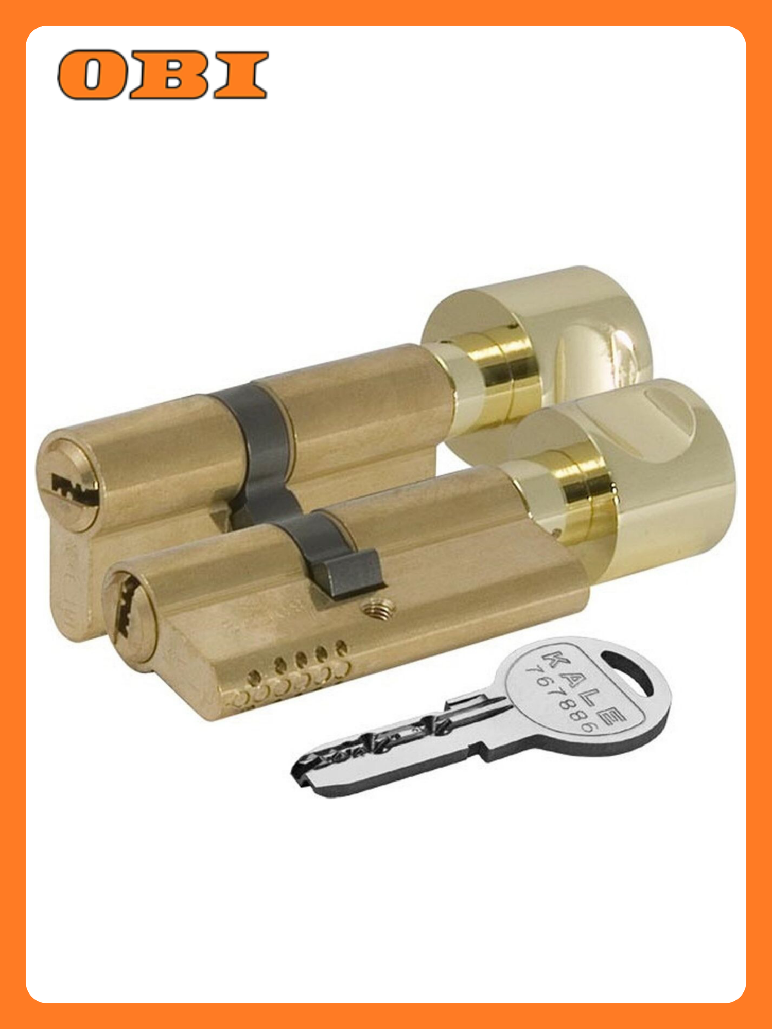 Цилиндр Kale Kilit 164 OBS SCE/68 мм (26+10+32) ключ/вертушка латунь