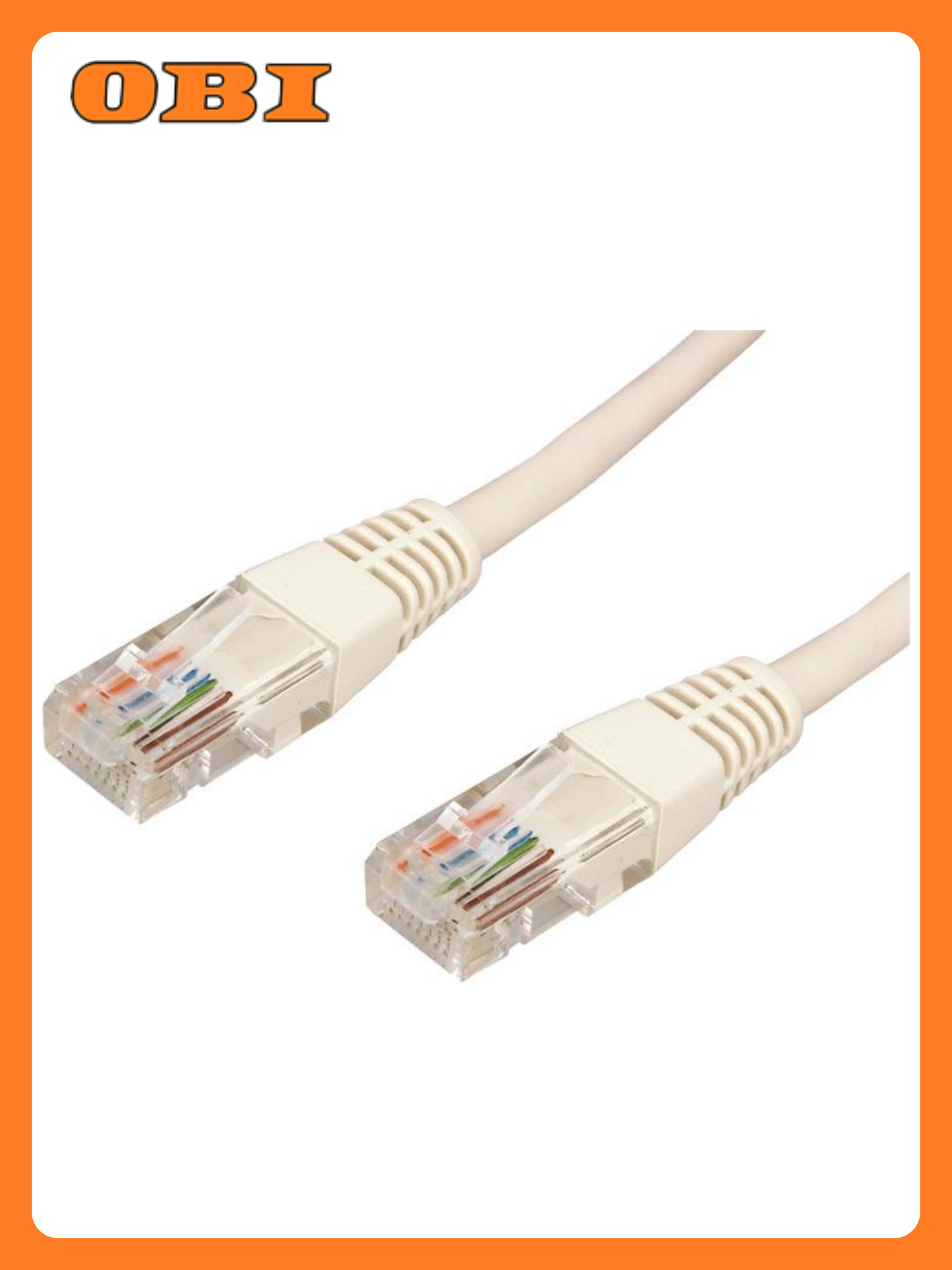 Кабель Rexant RJ-45-RJ-45, 5м, литой, U/UTP, медь, поливинилхлорид, серый