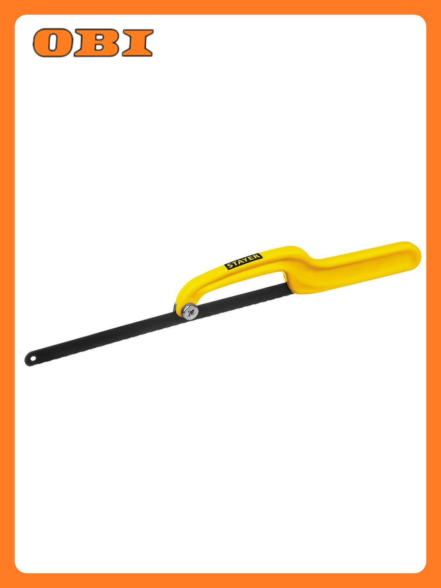 Ножовка STAYER, по металлу, с направляющей, 300мм, пластик, черная, желтая, серая