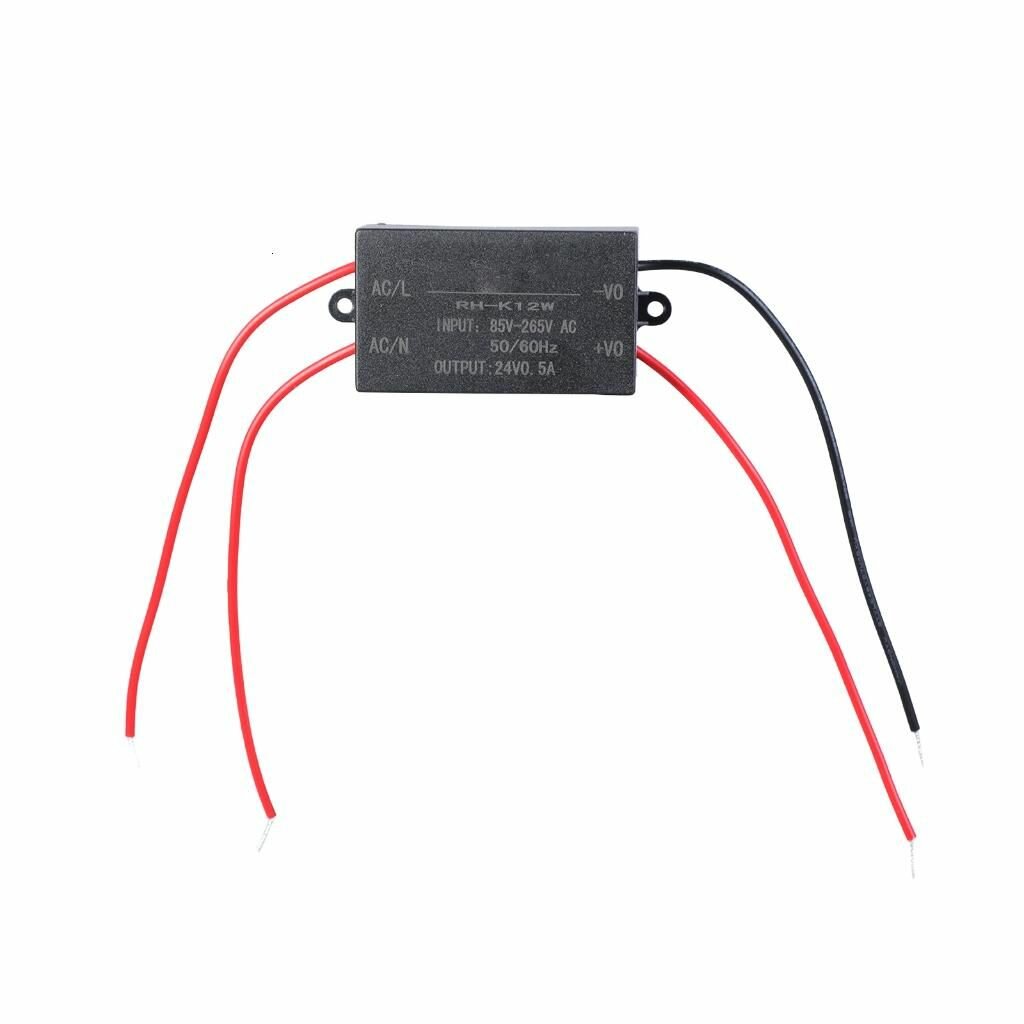 Адаптер питания, Адаптер питания AC85V 265V к DC12W черный-24V500mA