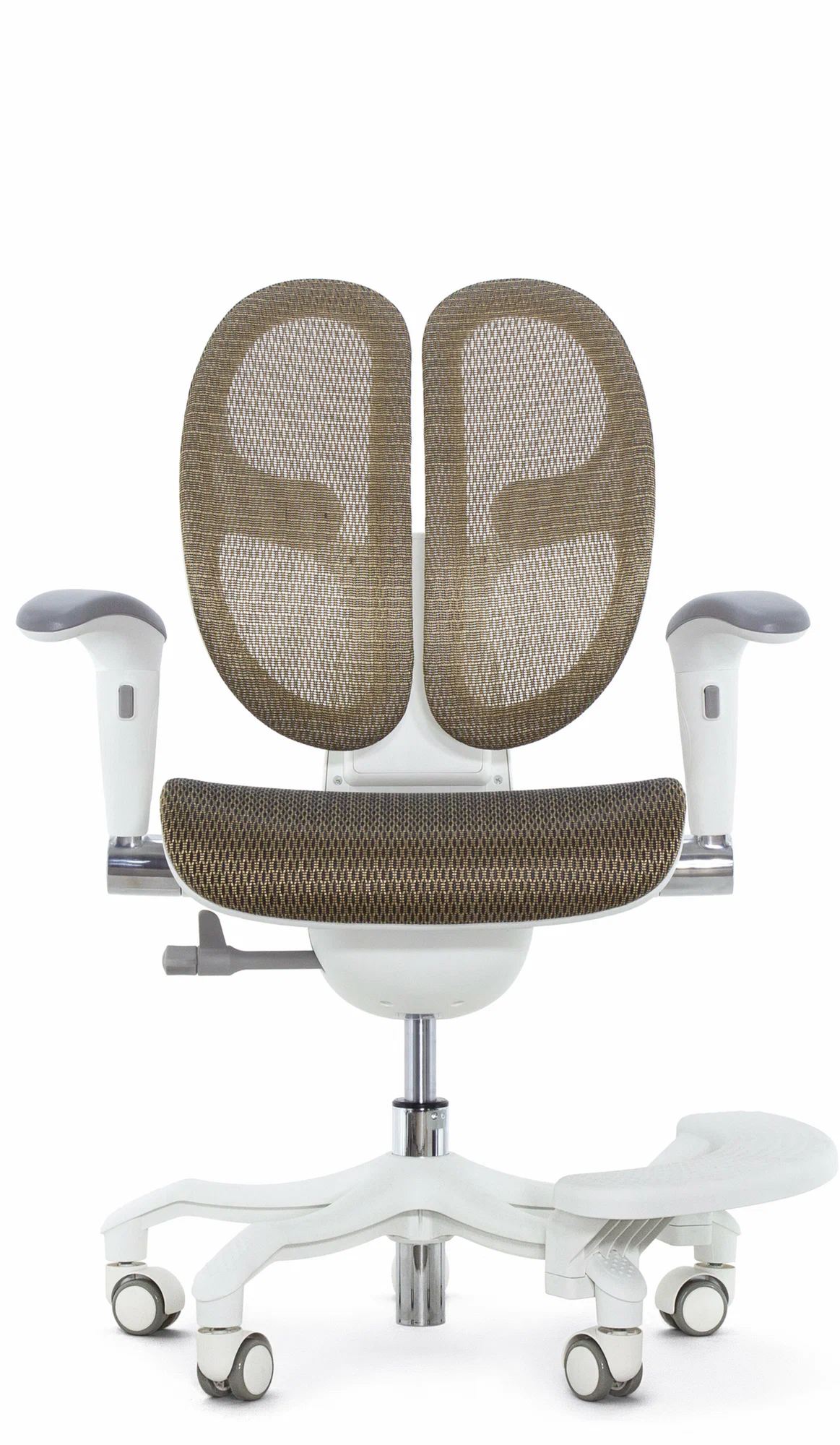 Кресло школьника FALTO ORTO ( корсетная спинка, слайдер, подлокотники 3D, сетка, золотой)