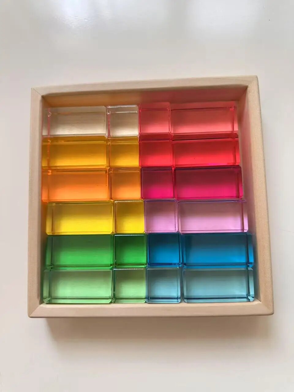 Радужные прозрачные блоки Jumpsecret для детей от 7 до 12 лет 24 mixed sweet