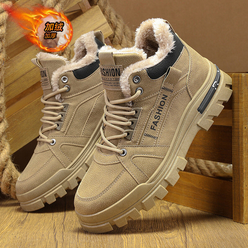 LUO Обувь женская Высокая обувь Мартенские ботинки зиппер/AD227-1 Khaki